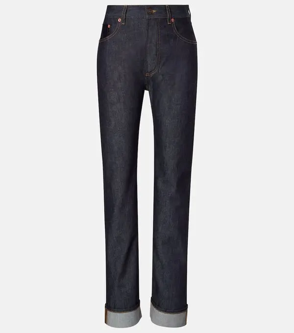 Bottega Veneta Intrecciato Straight Jeans - Blue