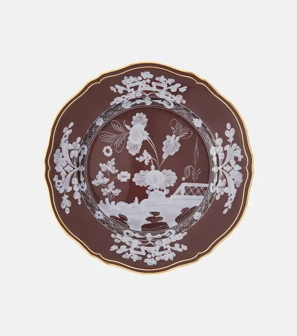 GINORI 1735 Oriente Italiano Porcelain Soup Plate - Brown