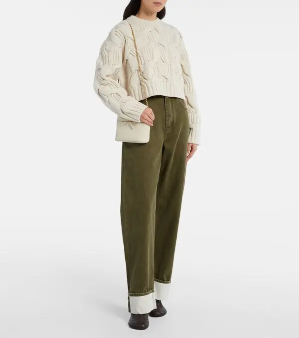 Bottega Veneta Oversized Wool Crewneck Sweater