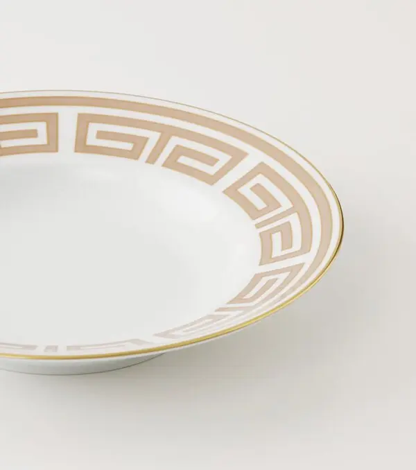 GINORI 1735 Labirinto Porcelain Soup Plate - White