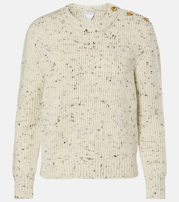 Bottega Veneta Knot Wool-blend Sweater - White