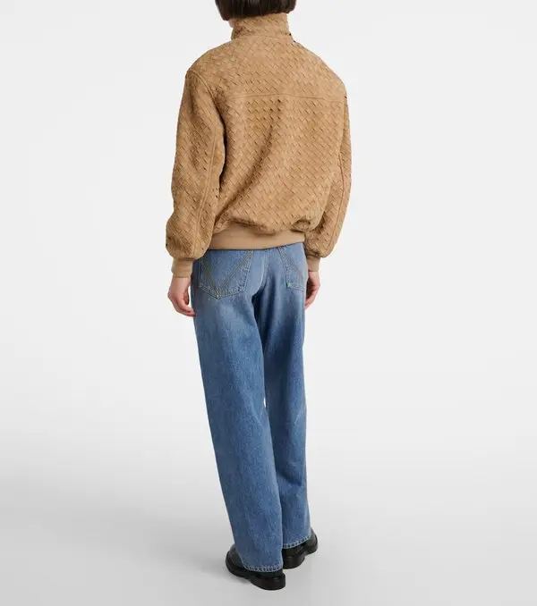 Bottega Veneta Intrecciato Suede Jacket