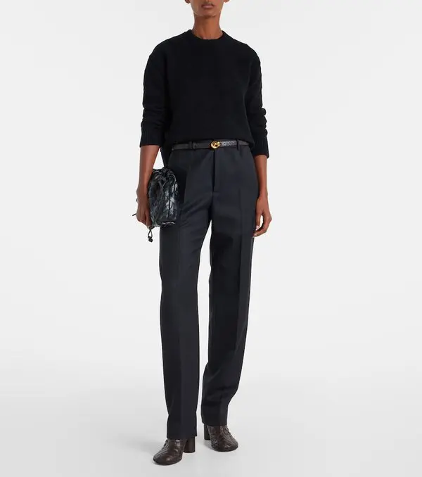 Bottega Veneta Intrecciato Wool-blend Crewneck Sweater