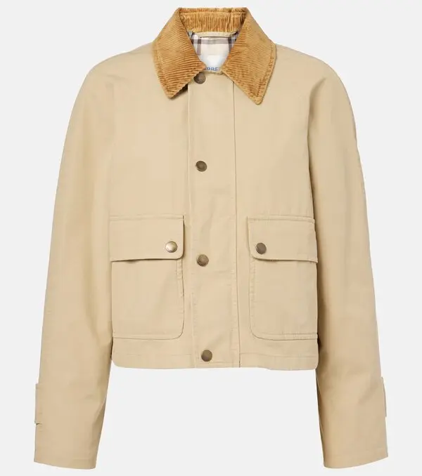 Burberry Cotton Gabardine Jacket - Beige