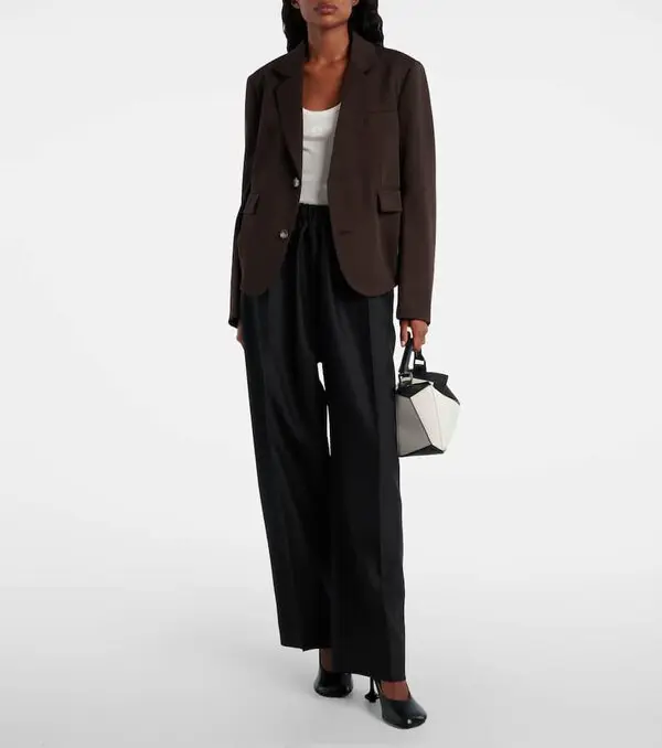 Loewe Gathered Wide-leg Pants