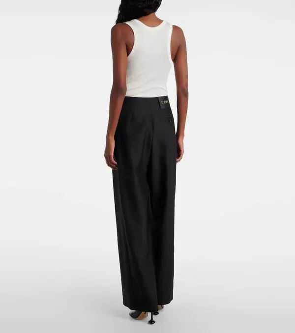 Loewe Gathered Wide-leg Pants