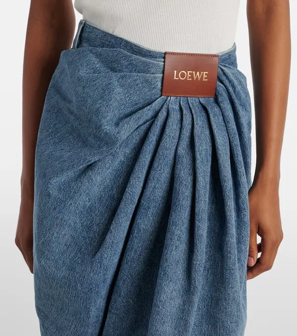 Loewe Draped Wide-leg Jeans