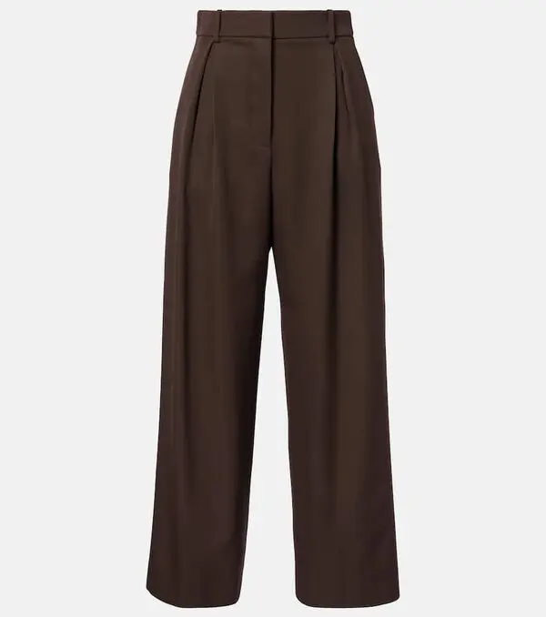 Loewe Wide-leg Gabardine Wool Pants