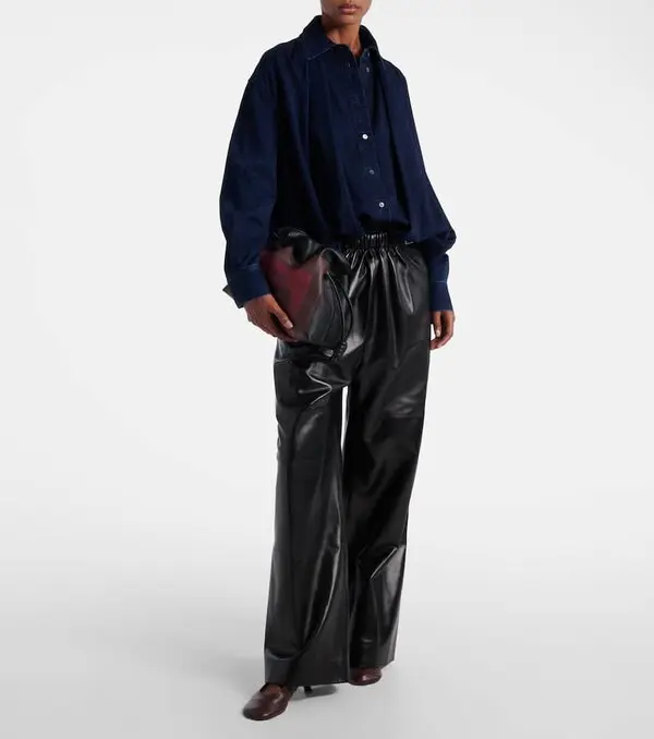 Loewe Flamenco Medium Leather Clutch