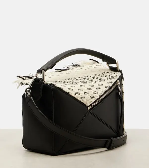 Loewe Puzzle Small Leather Top-handle Bag - Black
