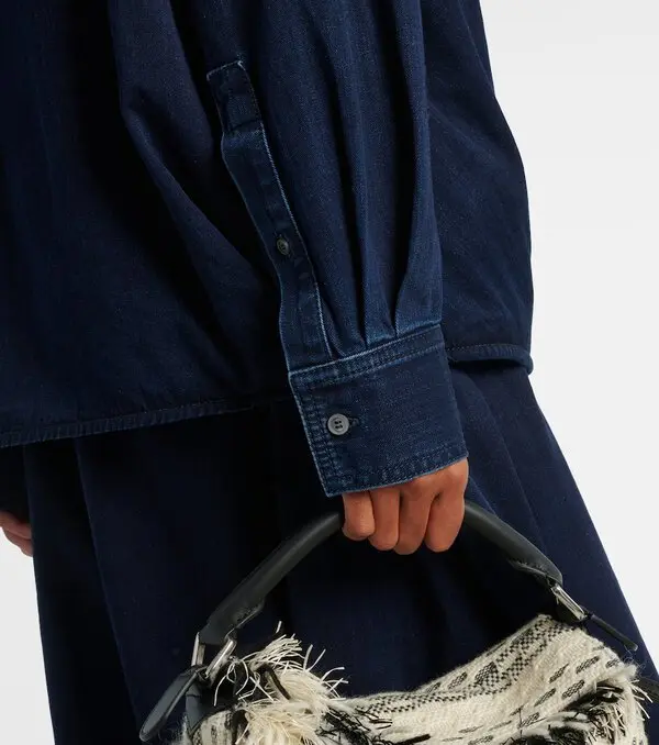 Loewe Draped Denim Shirt