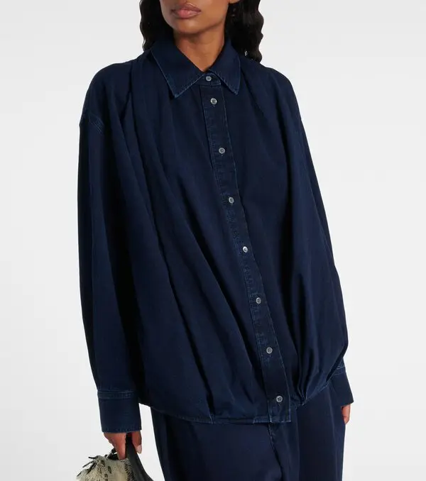 Loewe Draped Denim Shirt