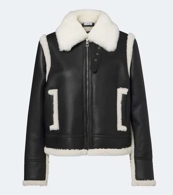 Loewe Leather Jacket - Ebony