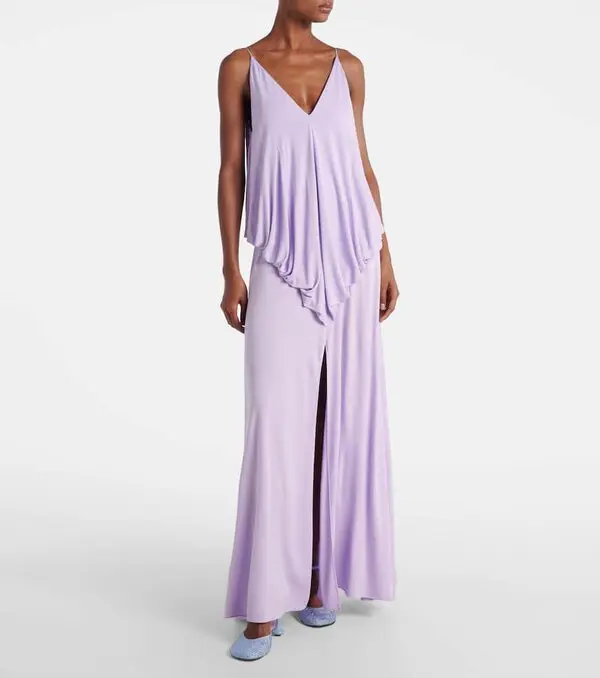 loewe purple dress Loewe Trapeze Mini Dress - Pink