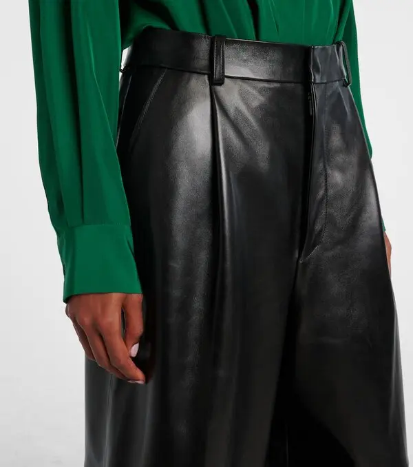 Loewe Leather Wide-leg Pants