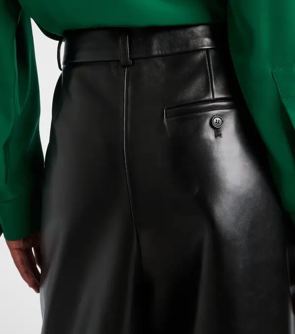 Loewe Leather Wide-leg Pants