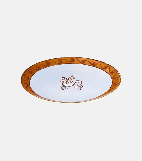 GINORI 1735 Il Viaggio Di Nettuno Porcelain Charger Plate - Blue