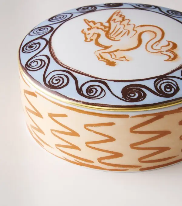 GINORI 1735 X Luke Edward Hall Il Viaggio Di Nettuno Porcelain Trinket Box
