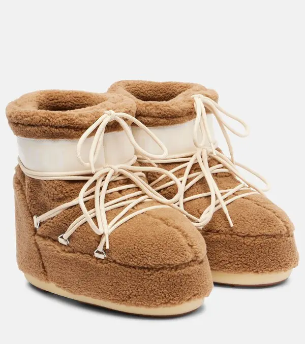 Moon Boot Icon Low Fleece Snow Boots - Brown