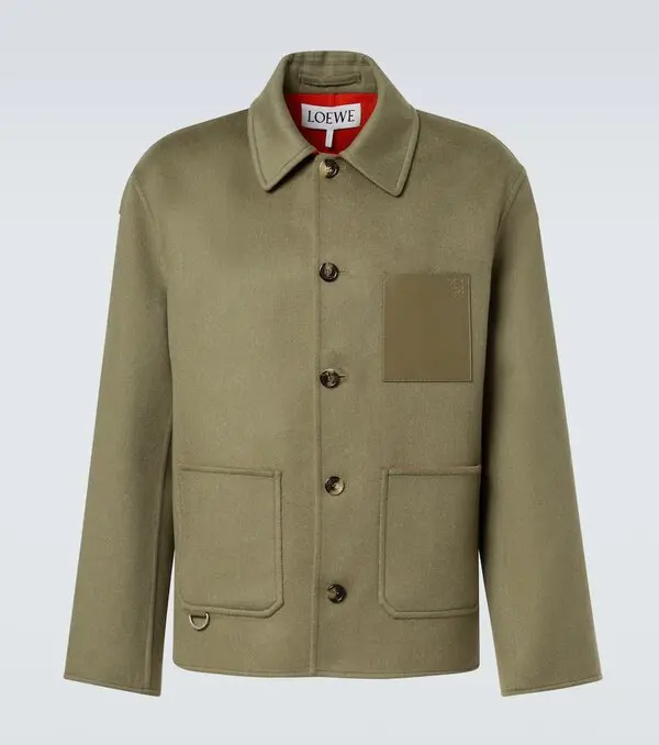 Loewe Anagram Wool And Cashmere Jacket