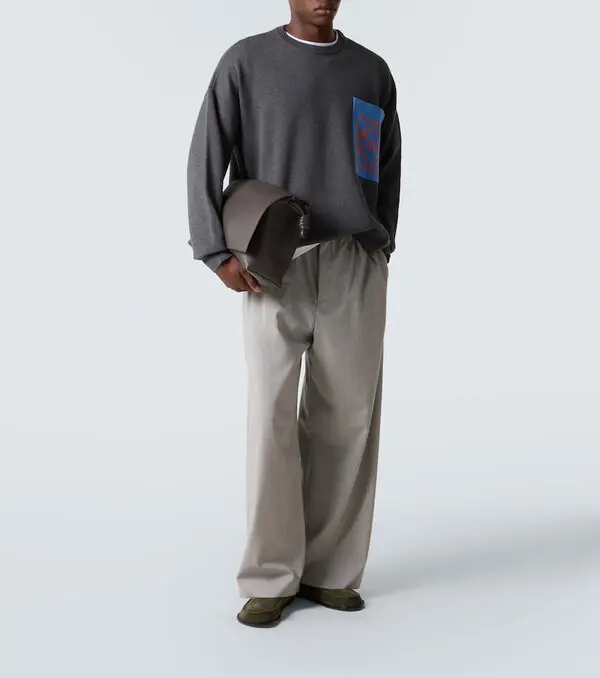 Loewe Anagram Sweater - Grey