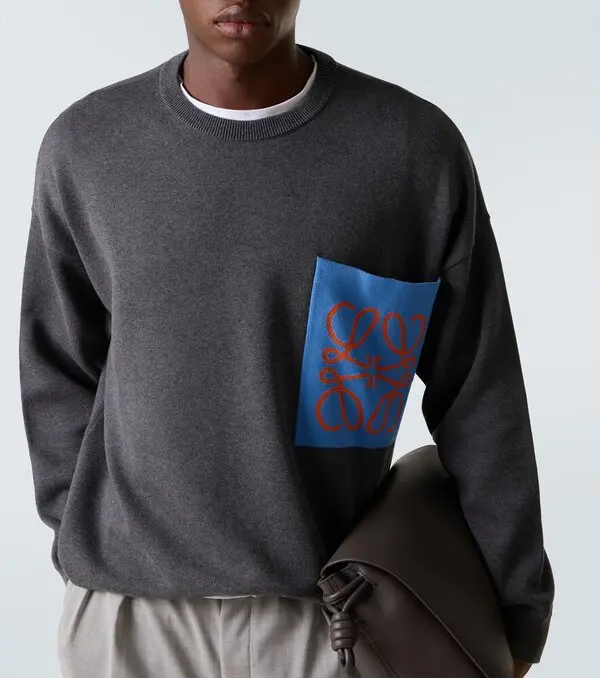 Loewe Anagram Sweater - Grey