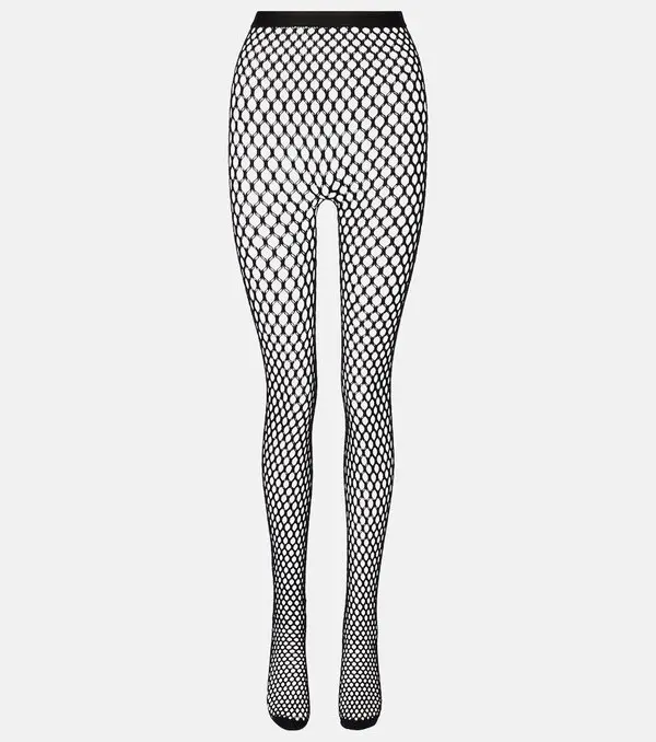 Wardrobe.NYC Rhw Web Wool-blend Tights - Black
