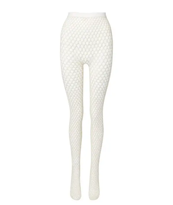 Wardrobe.NYC Rhw Web Wool-blend Tights - White