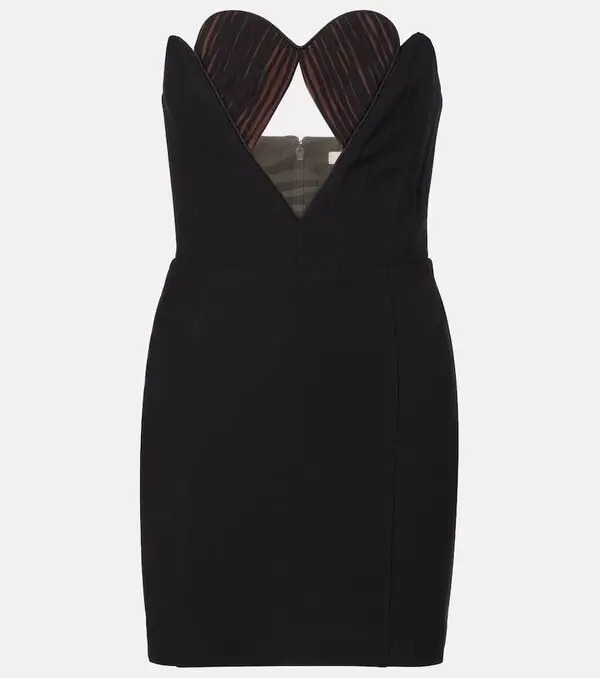 NENSI DOJAKA Cutout Strapless Mini Dress