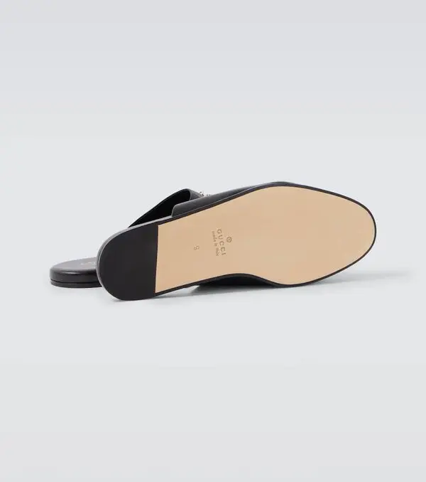 Gucci Horsebit Leather Mules