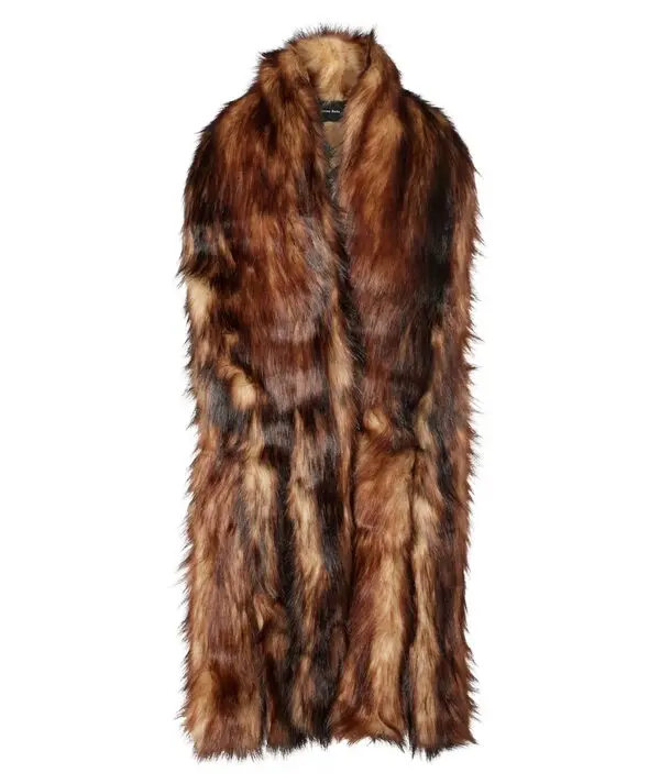 Simone Rocha Faux Fur Scarf - Brown