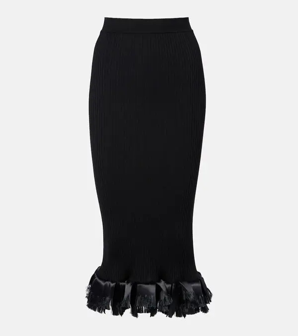 FFORME Riley Wool-blend Midi Skirt