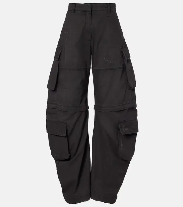 Acne Studios Cotton Barrel-leg Cargo Trousers