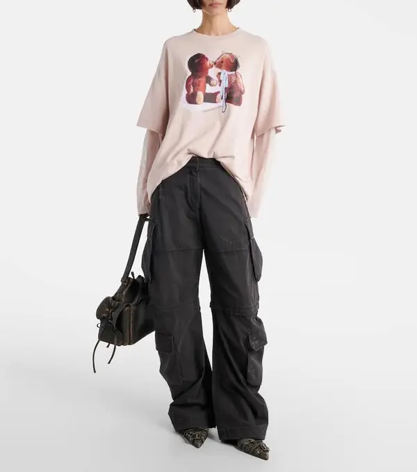 Acne Studios Cotton Barrel-leg Cargo Trousers