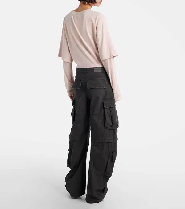 Acne Studios Cotton Barrel-leg Cargo Trousers