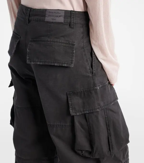 Acne Studios Cotton Barrel-leg Cargo Trousers