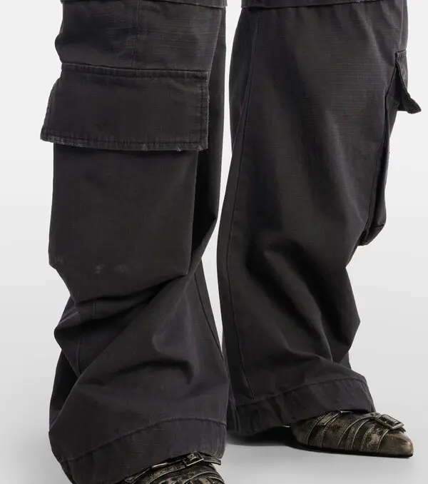 Acne Studios Cotton Barrel-leg Cargo Trousers