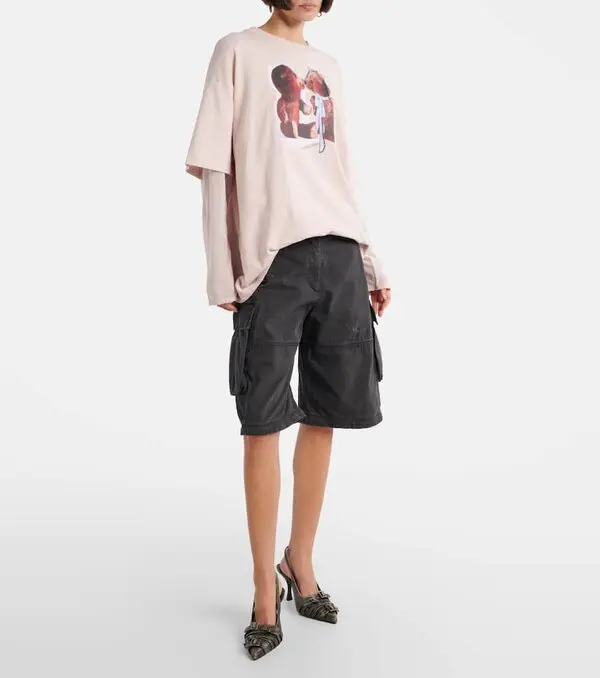 Acne Studios Cotton Barrel-leg Cargo Trousers