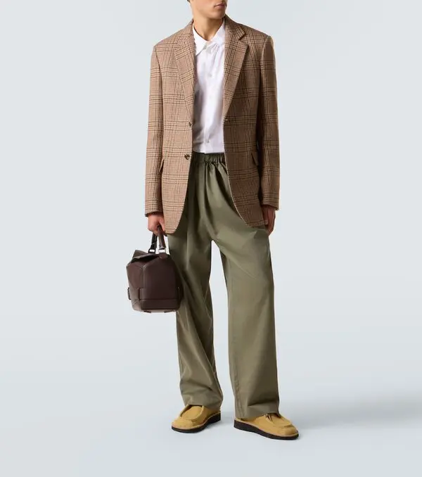 Loewe Prince Of Wales Check Wool Blazer