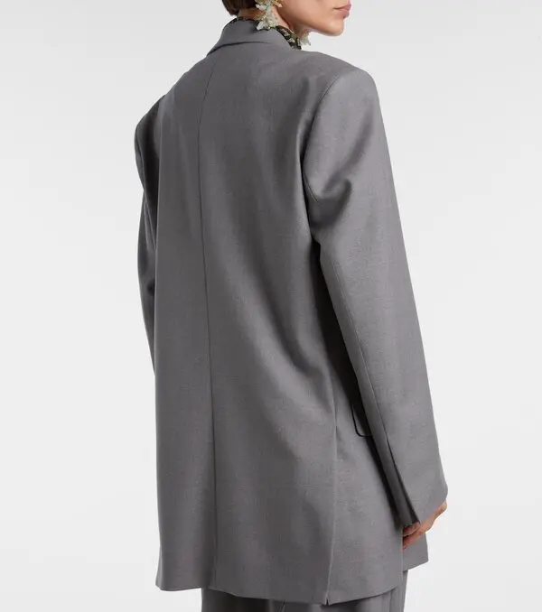Dries Van Noten Wool-blend Blazer - Grey