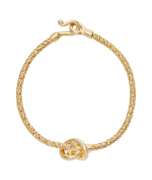 Bottega Veneta Knot -plated Sterling Silver Bracelet - Gold