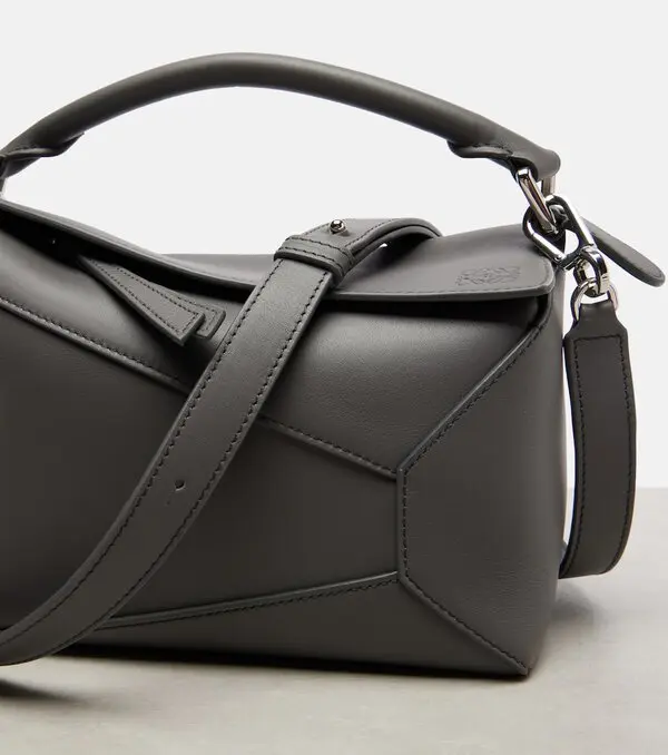 Loewe Puzzle Edge Small Top-handle Bag - Grey