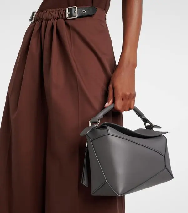 Loewe Puzzle Edge Small Top-handle Bag - Grey