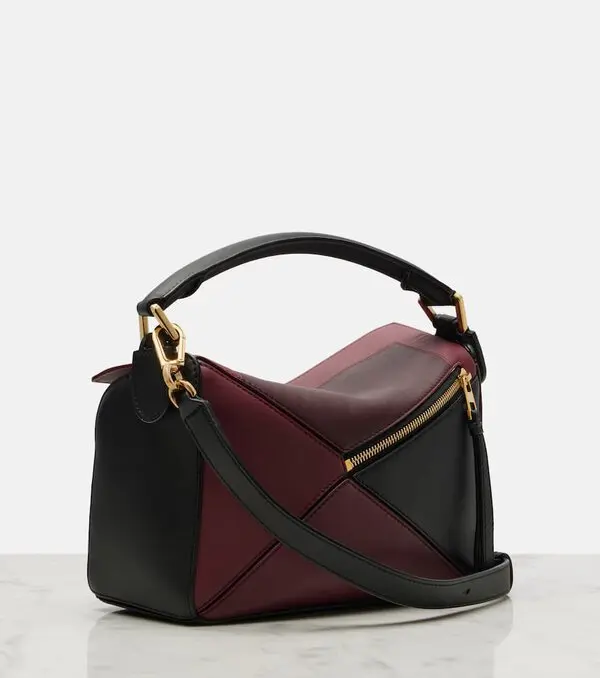 Loewe X Albers Puzzle Small Leather Top-handle Bag - Black