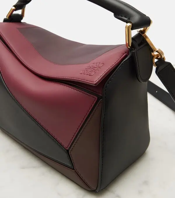 Loewe X Albers Puzzle Small Leather Top-handle Bag - Black