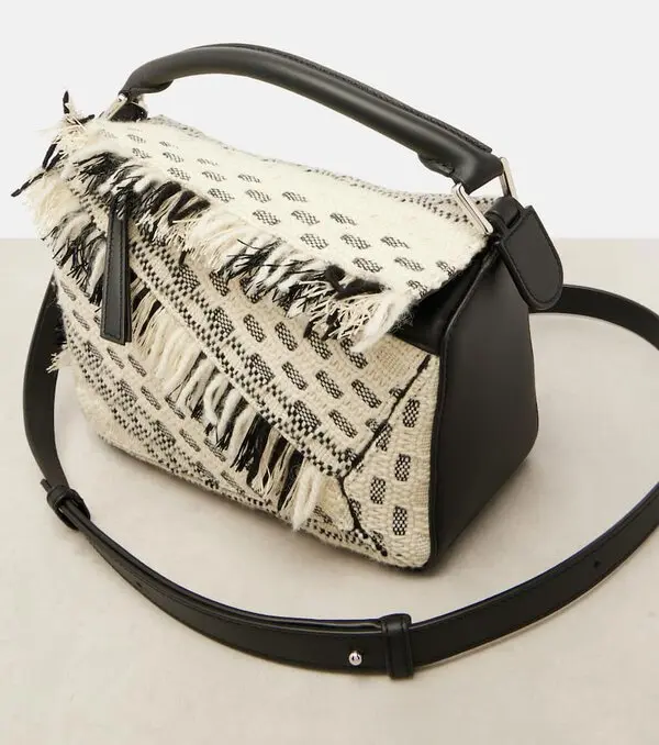 Loewe X Albers Puzzle Small Leather Top-handle Bag - Black