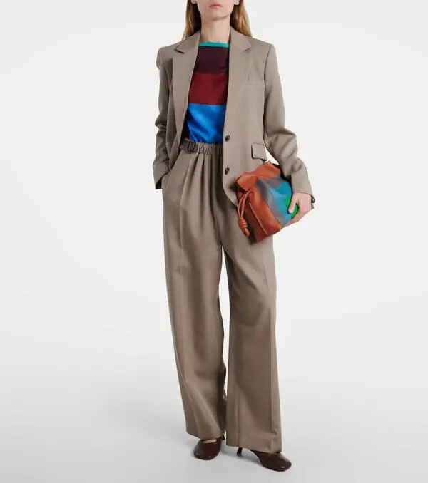 Loewe Printed Silk Satin Top