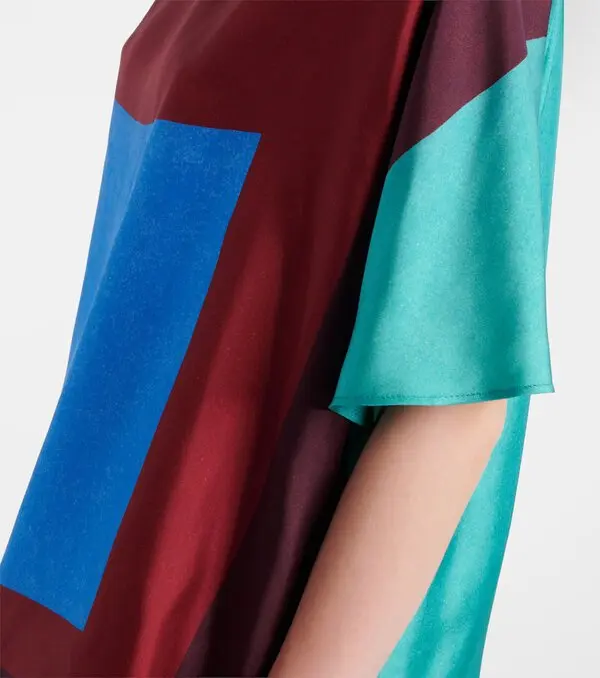 Loewe Printed Silk Satin Top