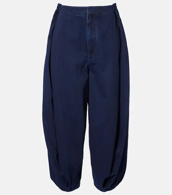 Loewe Draped Wide-leg Jeans
