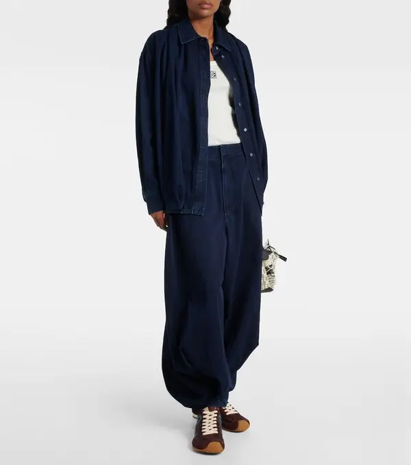 Loewe Draped Wide-leg Jeans